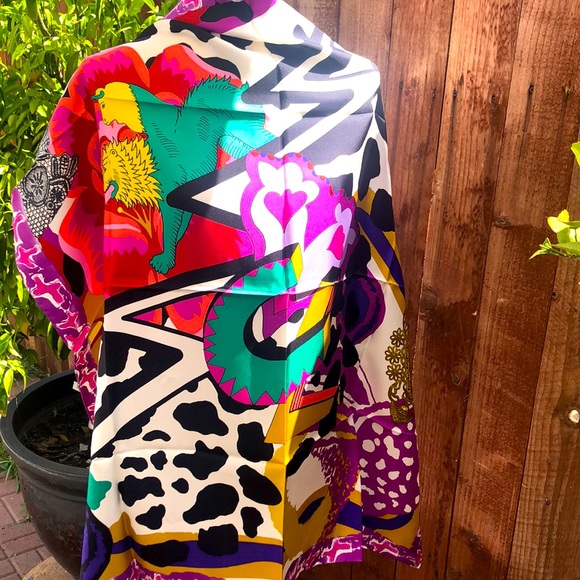 Christian Lacroix | Accessories | Christian Lacroix Silk Scarf Wrap ...